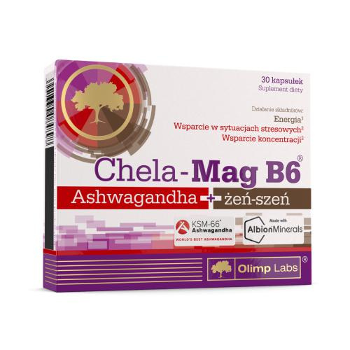 Olimp Chela Mag B6 Ashwagandha + Ginseng 30caps | SUPPLEMENTS ...