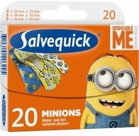 Salvequick Elastic Adhesive Plasters Minions 20pcs. | SUPPLEMENTS ...