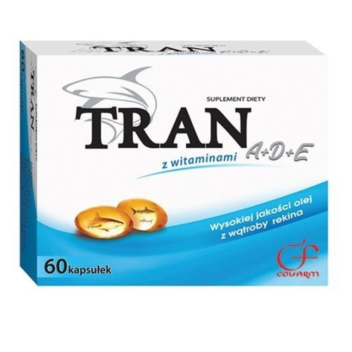 Colfarm Tran z Witaminami A, D, E w Kapsułkach 60 szt | SUPLEMENTY ...