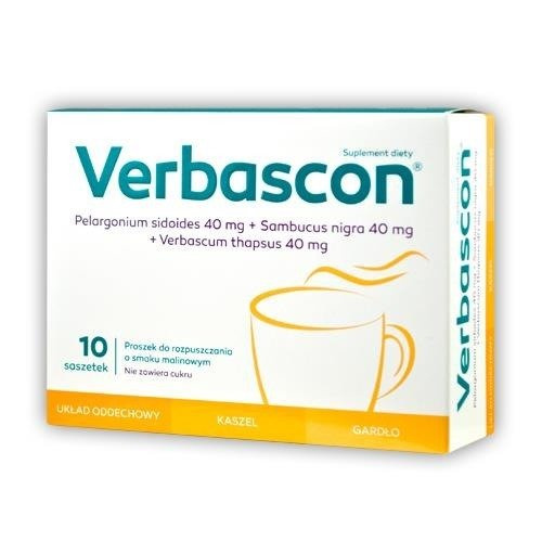 Verbascon 10 sasz. o smaku malinowym | SUPPLEMENTS \ COLD AND IMMUNITY ...