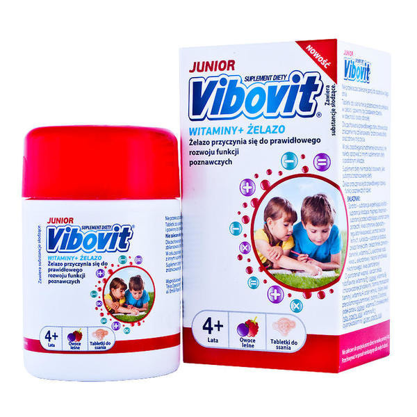 Vibovit Junior Vitamins + Iron Lozenges +4 y.o. 30pcs. | SUPPLEMENTS ...
