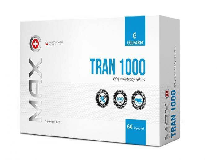 Colfarm Tran 1000mg Shark Liver Oil 60caps. | SUPPLEMENTS \ COD-LIVER ...