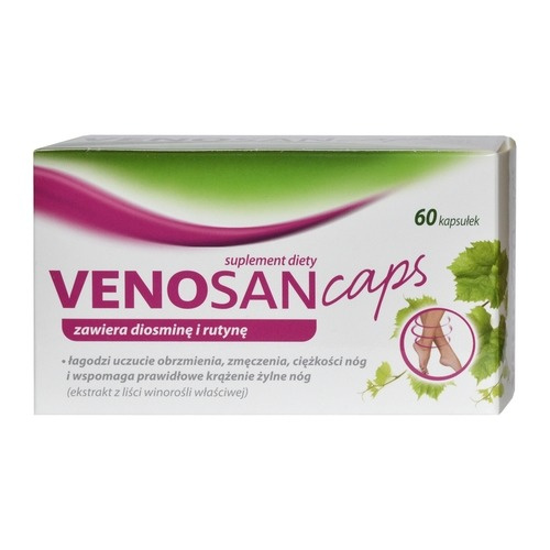 VENOSANCAPS 60 KAPSUŁEK | SUPLEMENTY \ PIELĘGNACJA NÓG \ TABLETKI ...