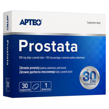 Apteo Prostata 30 kaps. | SUPLEMENTY \ NOWOŚCI SUPLEMENTY \ ZIOŁA ...